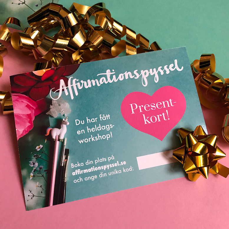Presentkort - Affirmationspyssel.se